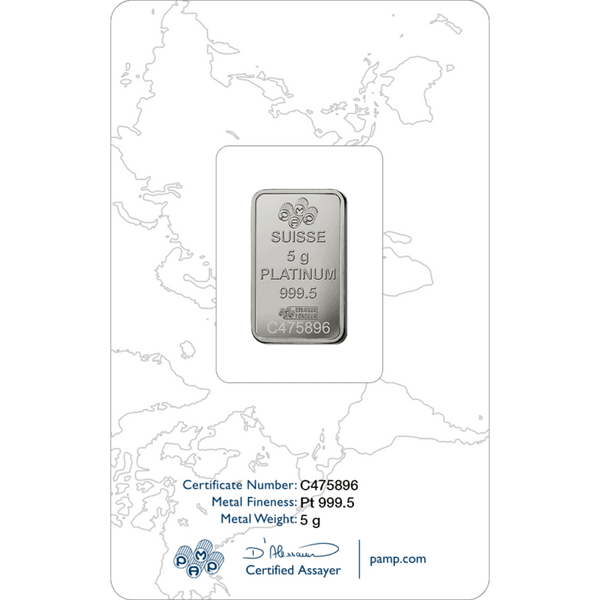 PAMP Platinum Fortuna Minted Bar 5g