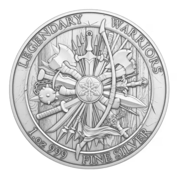 Legendary Warriors Julius Caesar Silver Round 1oz